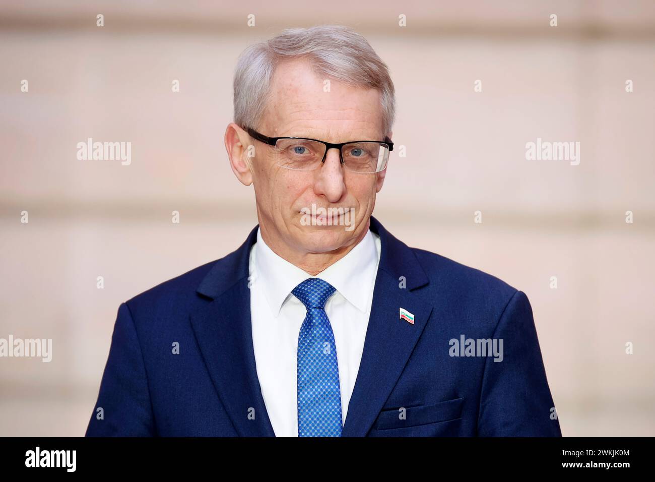 Bulgaria's Prime Minister Nikolai Denkov attends a joint press ...