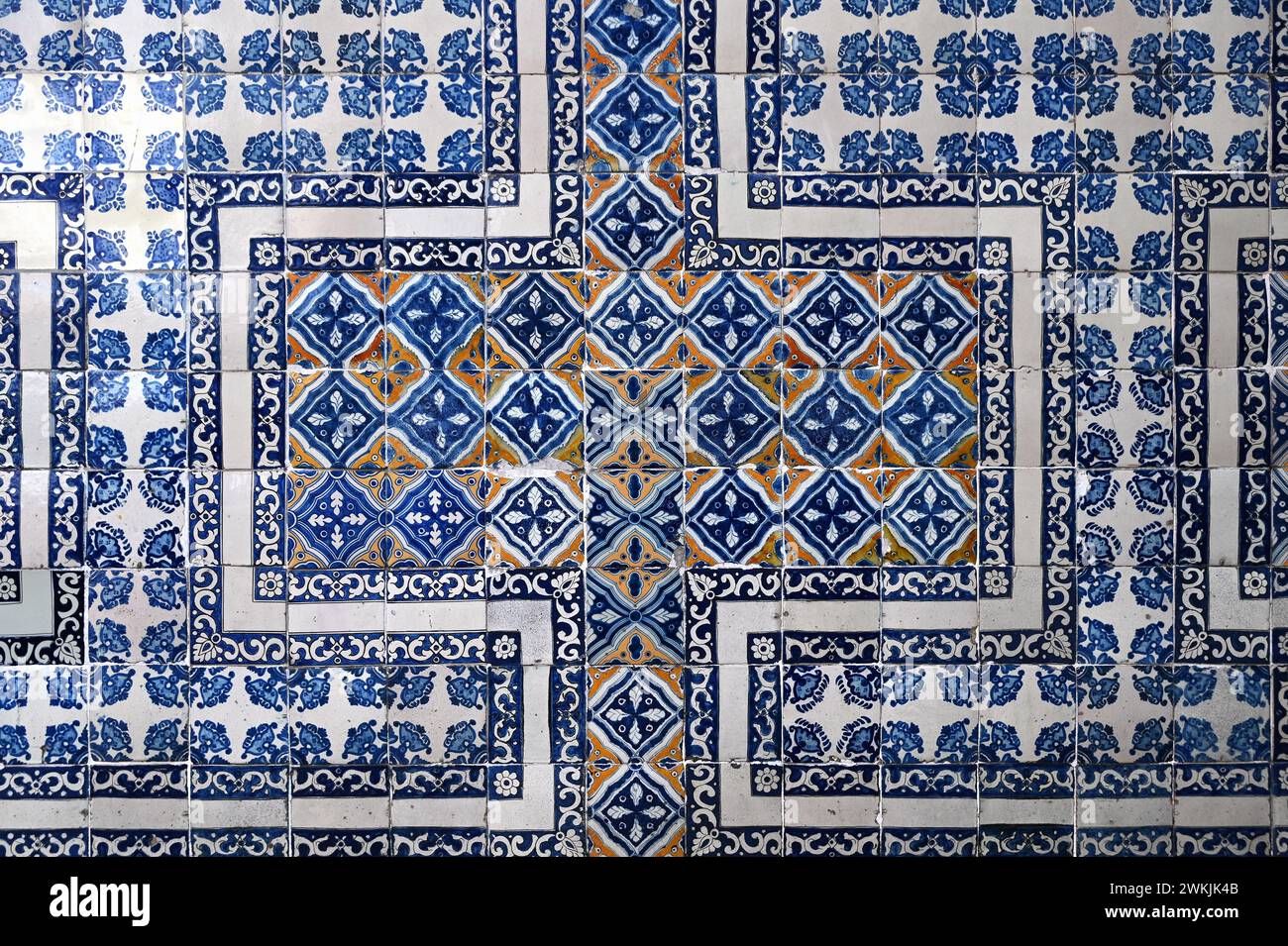 Colourful tiles at the Casa de los Azulejos in the historic centre ...