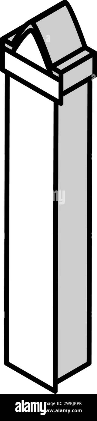 height chart kid bedroom isometric icon vector illustration Stock ...