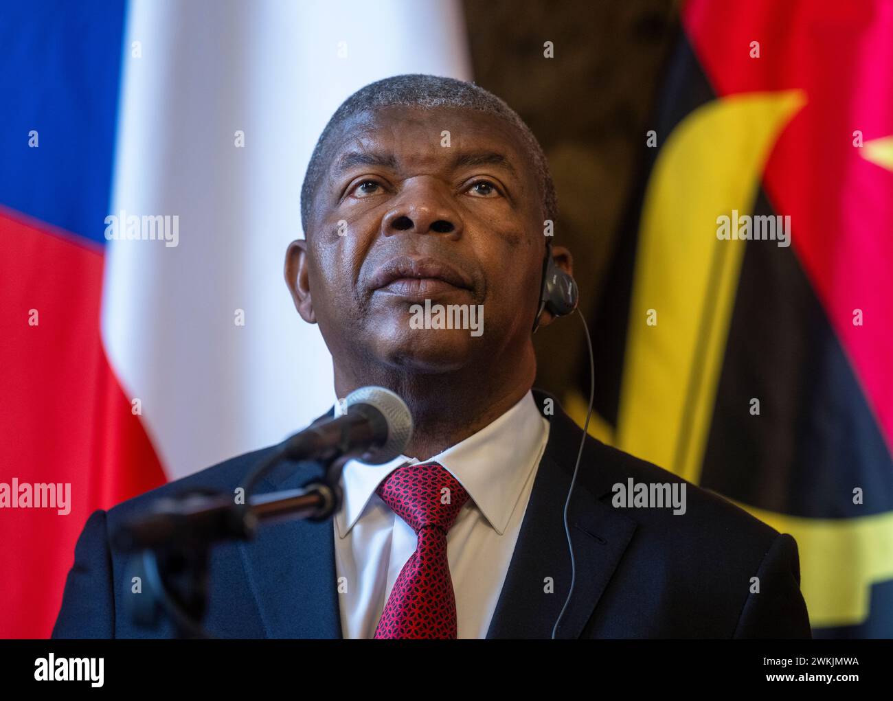 Prague, Czech Republic. 21st Feb, 2024. Czech President Petr Pavel (not ...