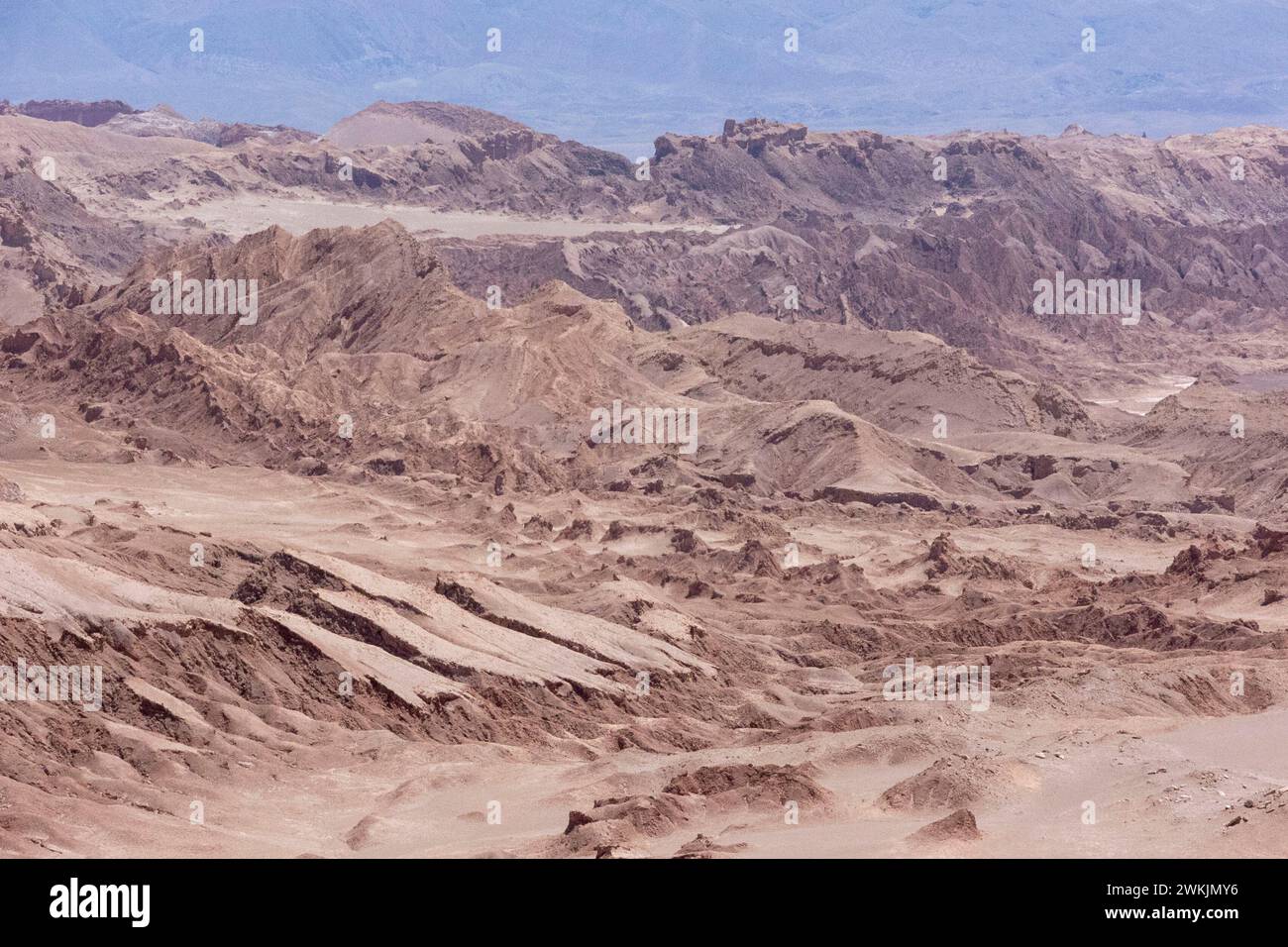 Valley of the moons (Valle de la Luna), Atacama Desert, Chile. Where ...