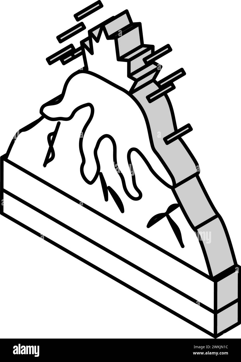 Volcanic eruption clipart Black and White Stock Photos & Images - Alamy