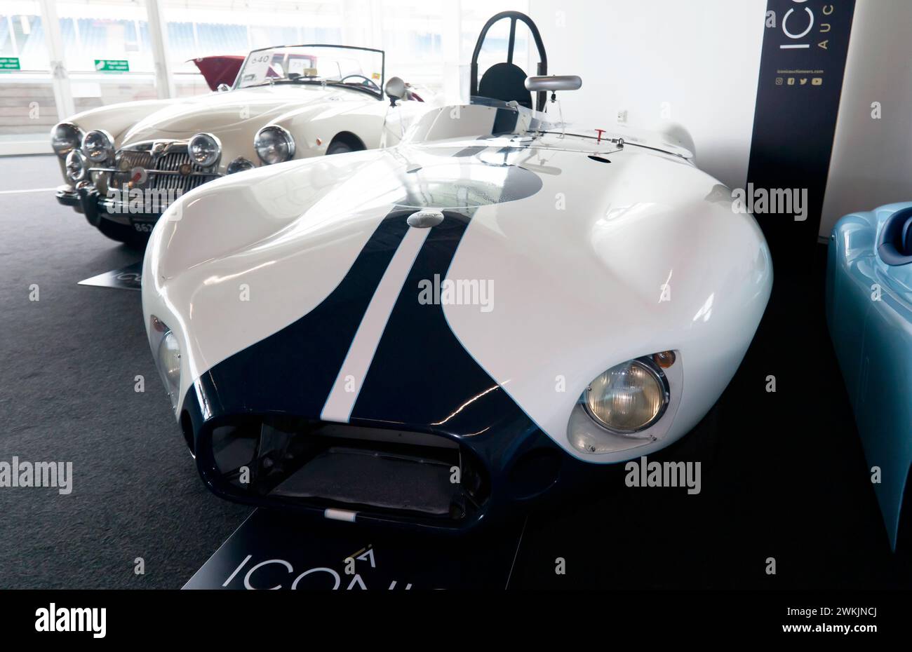 Front view of an 1957 Elva Mk IIB, on sale in the Iconic Auction, at ...