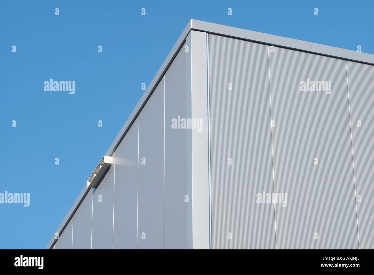part of a modern house facade without windows Stock Photo - Alamy