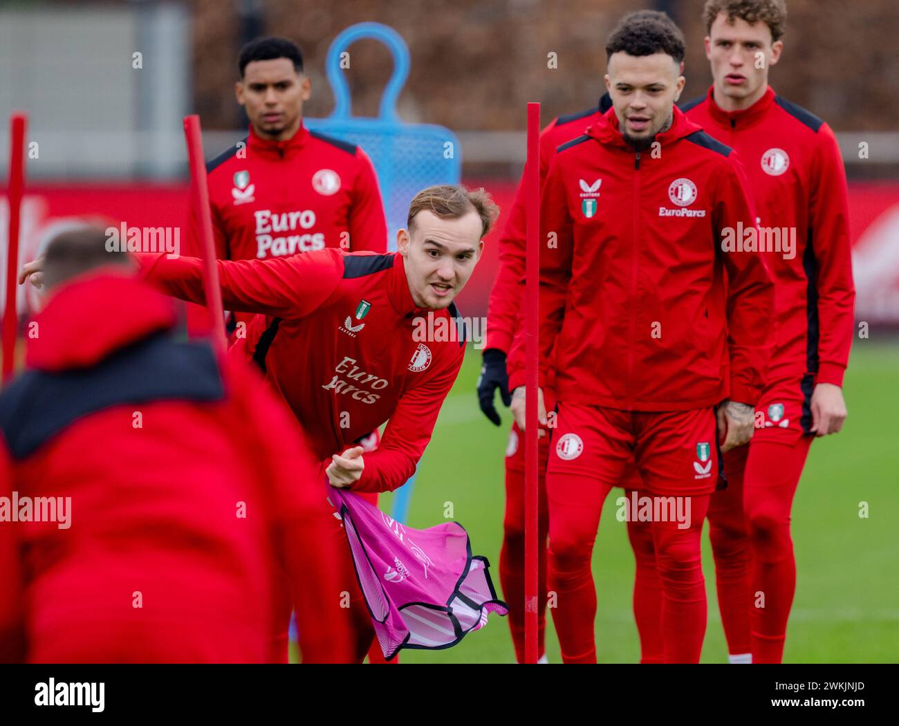 ROTTERDAM - (L-R) Thomas Beelen, Quilindschy Hartman and Mats Wieffer ...
