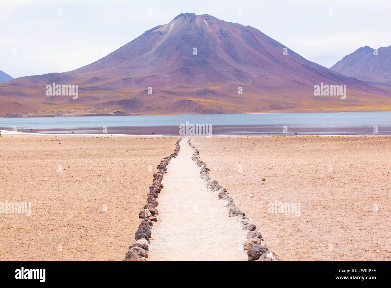 The Miniques Lagoon (Laguna Menique), Socaire, Antofagasta, Chile Stock ...