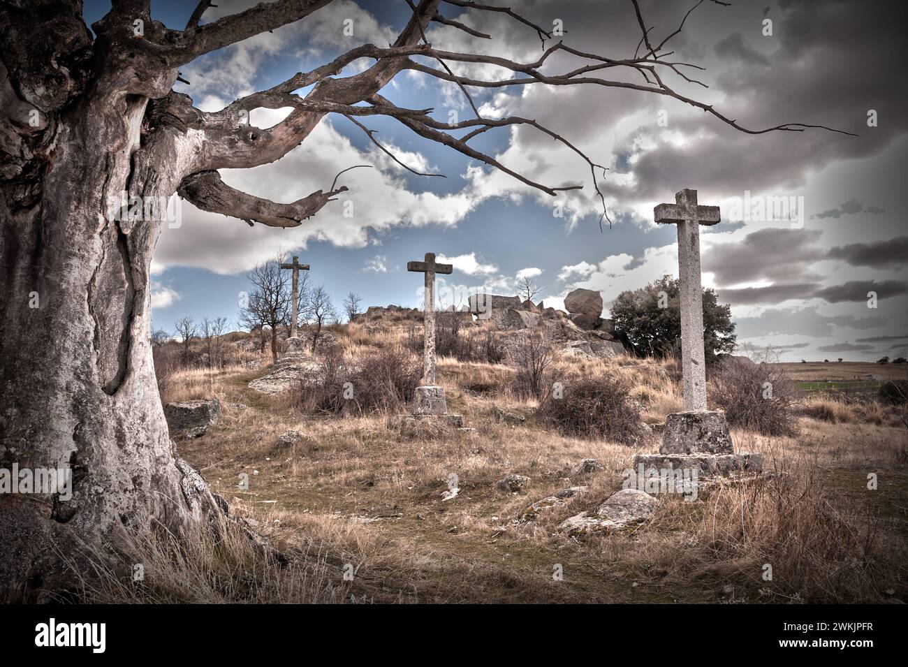 horror scene with high dynamic range color Stock Photo - Alamy