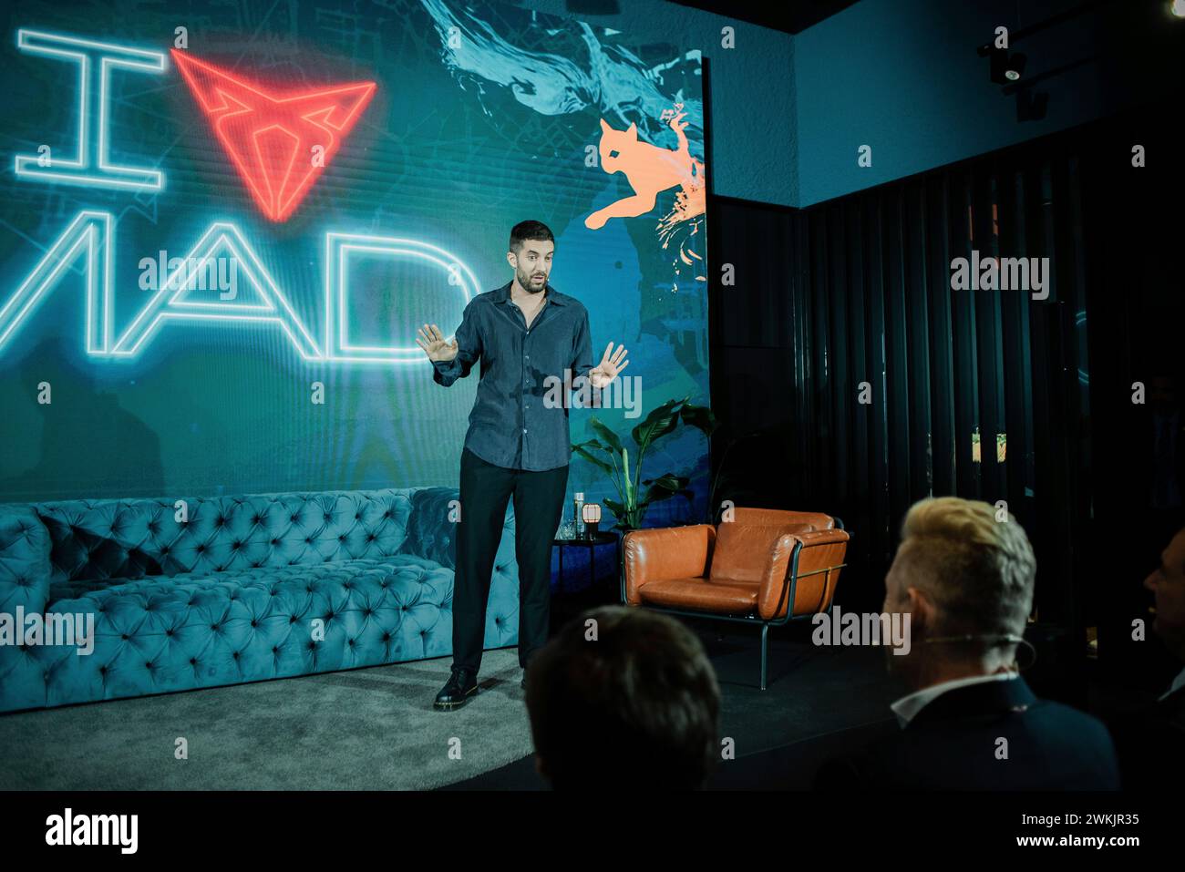 Comedian and presenter David Broncano (r) during the inauguration of ...