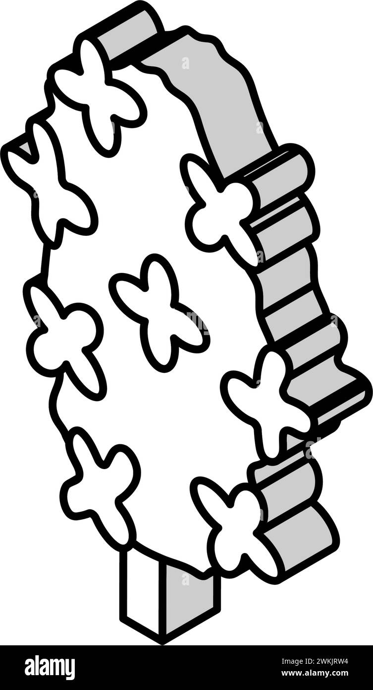 lilac flower spring isometric icon vector illustration Stock Vector ...