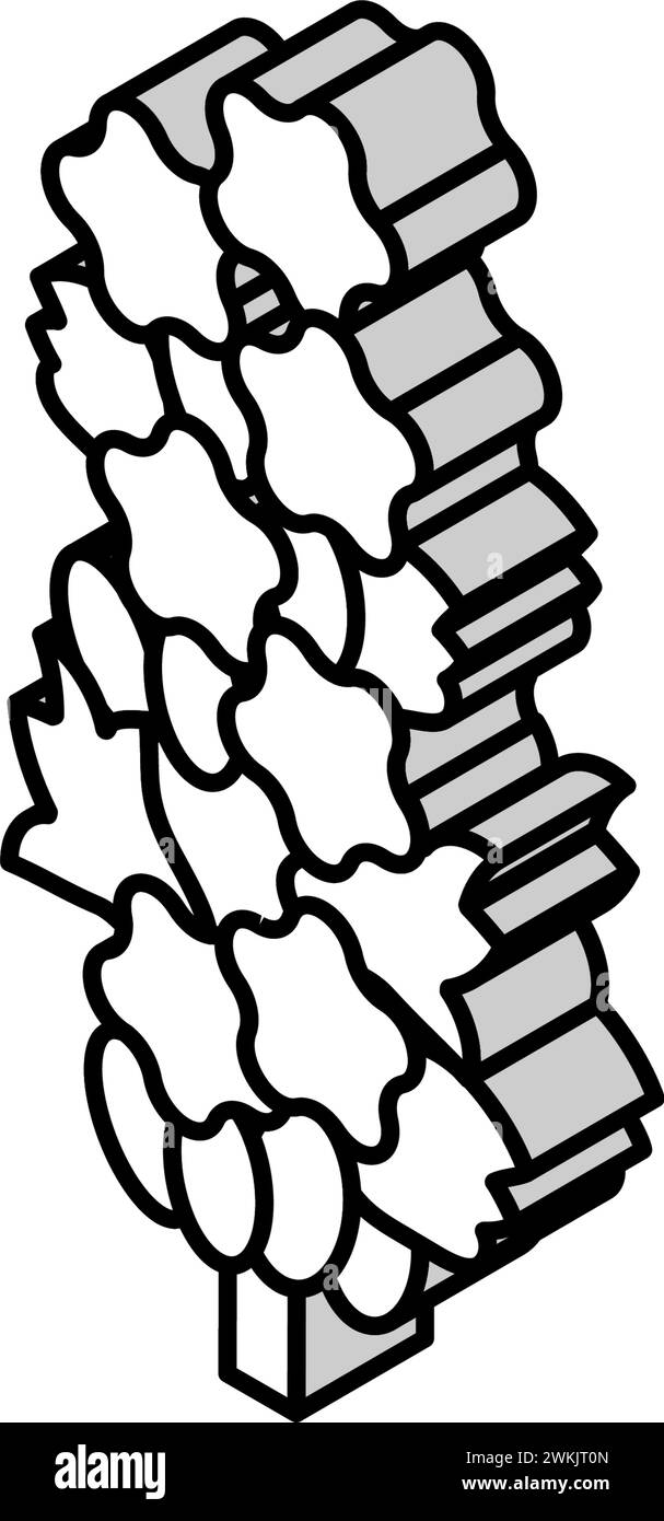 lavender blossom spring isometric icon vector illustration Stock Vector ...