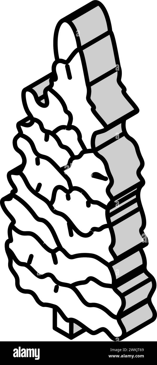 snapdragon blossom spring isometric icon vector illustration Stock ...