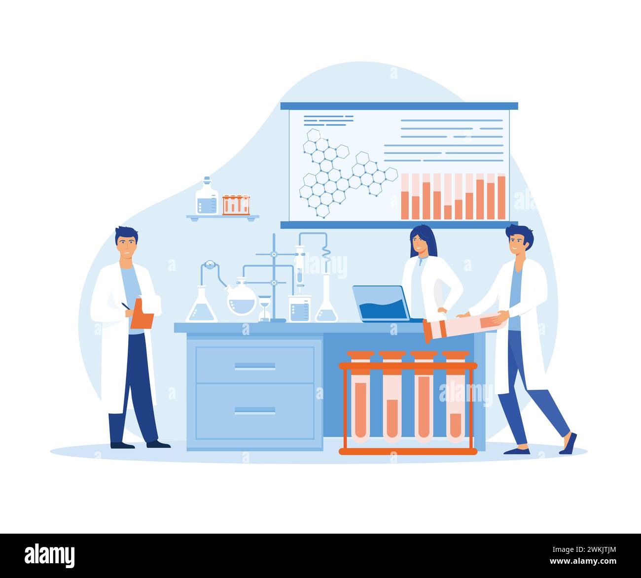 Female researchers Stock Vector Images - Alamy