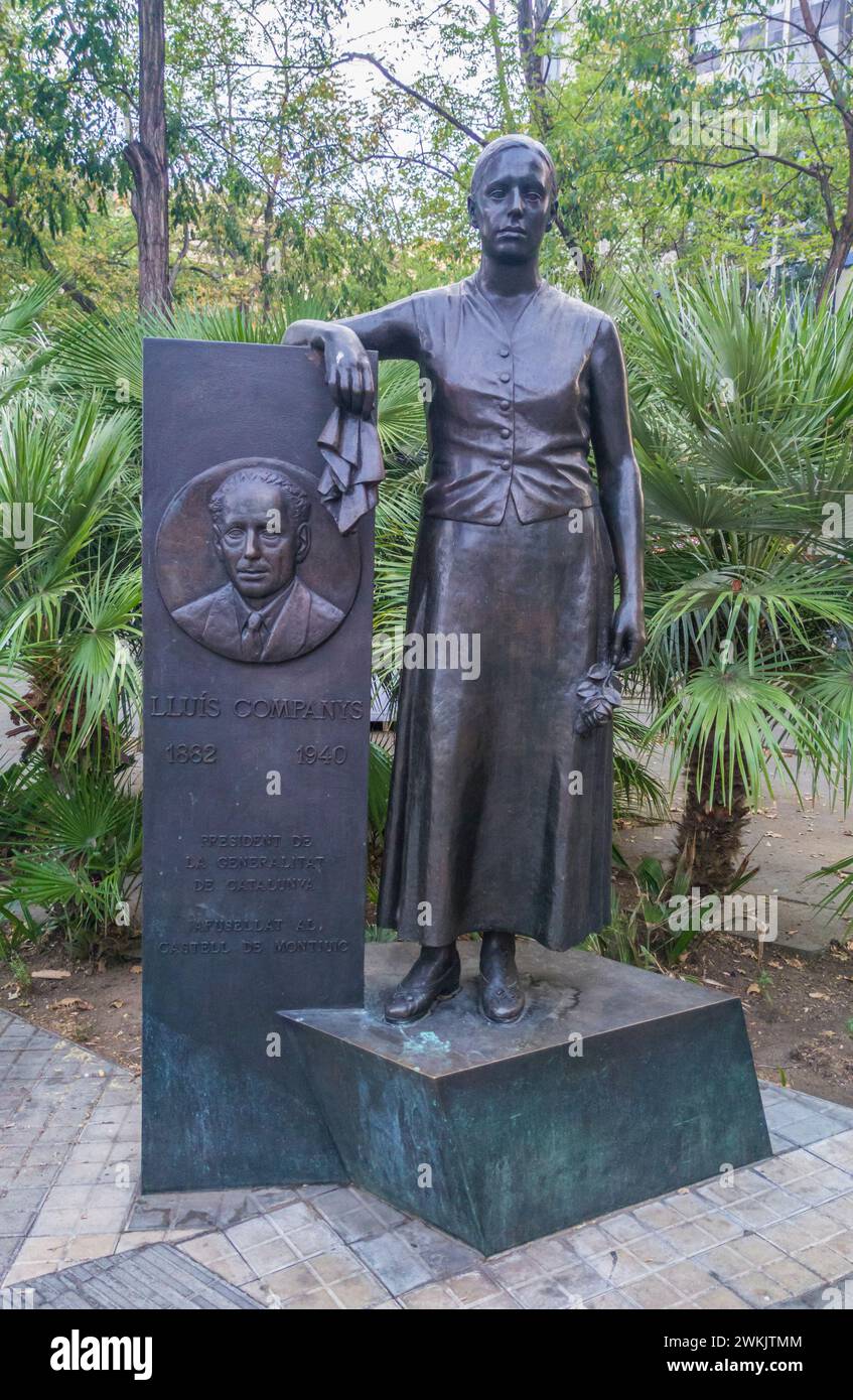 Barcelona, Spain - Jun 26th, 2023: Statue of Lluis Companys, Barcelona ...