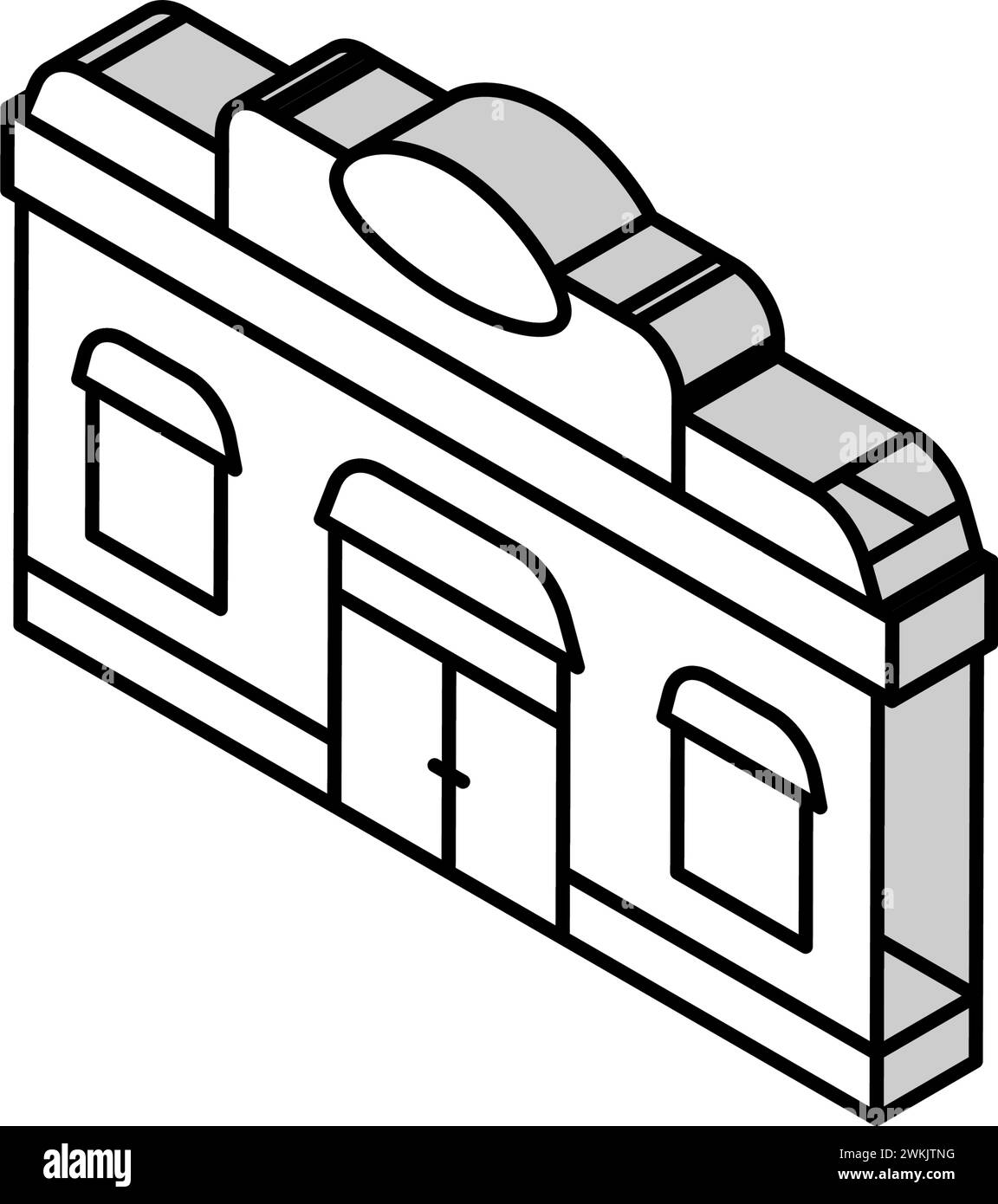 cash and carry isometric icon vector illustration Stock Vector Image ...
