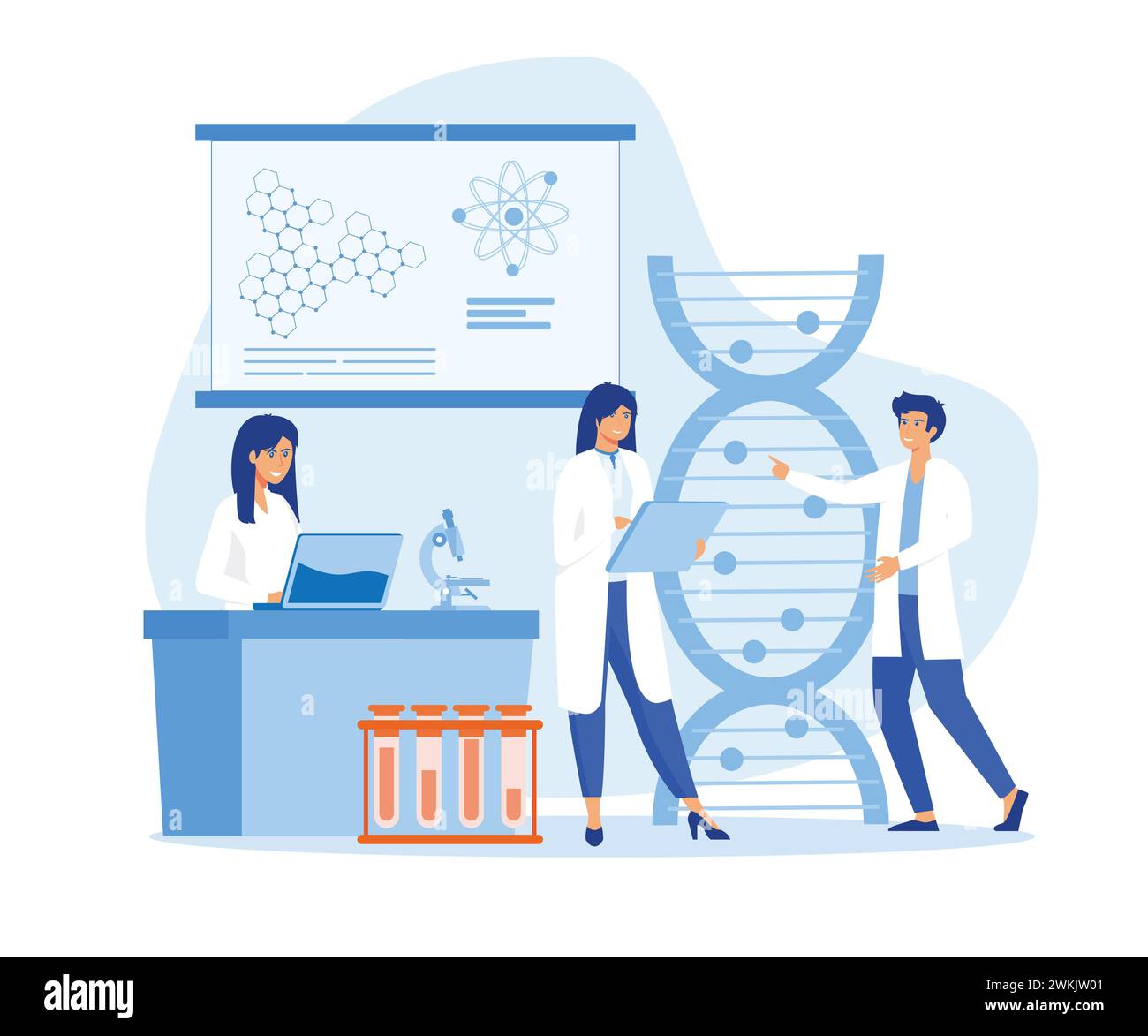 Biological or behavioral experiments, medical microbiology vector ...