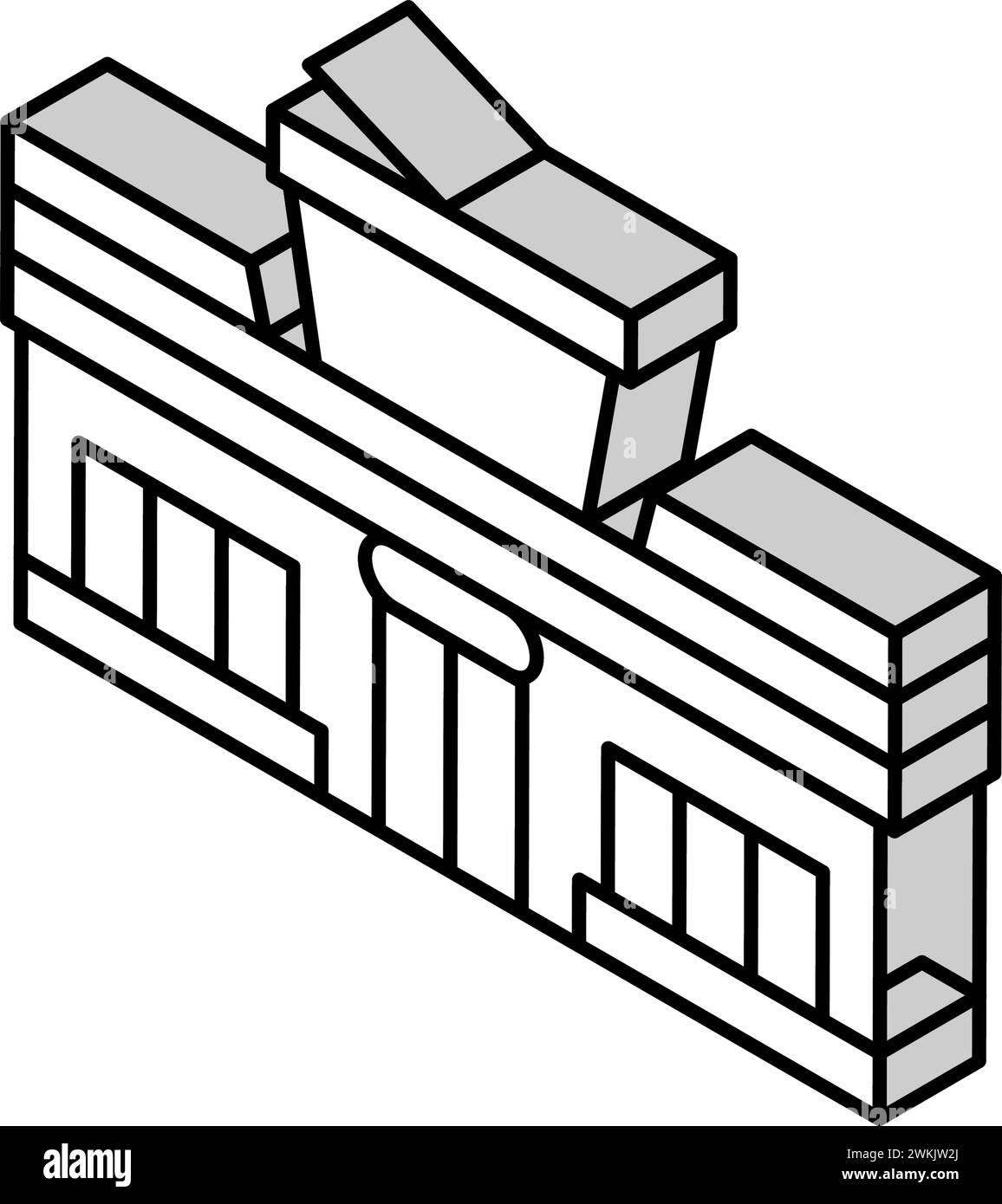 convenience store isometric icon vector illustration Stock Vector Image ...