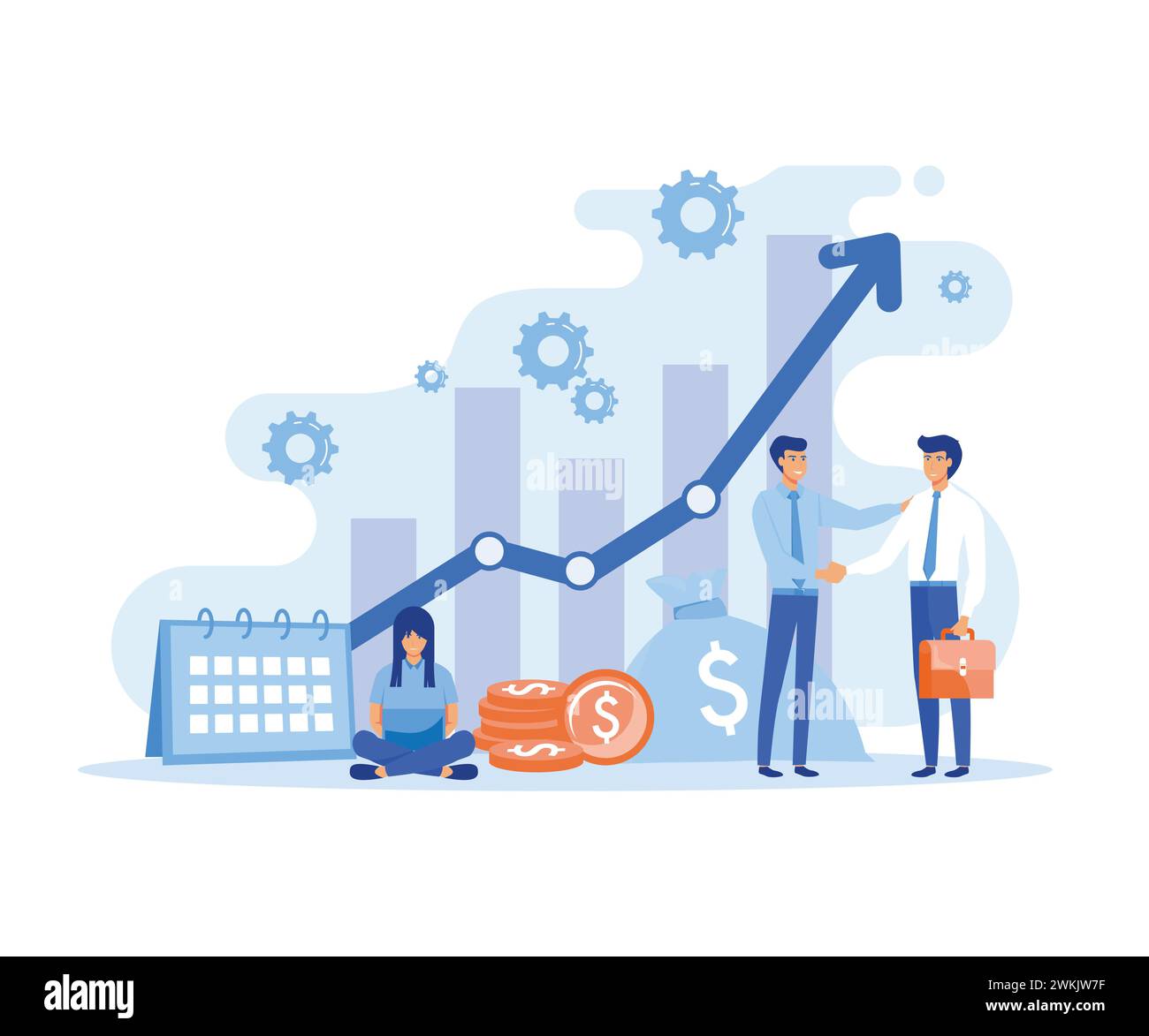 Teamwork start Stock Vector Images - Alamy