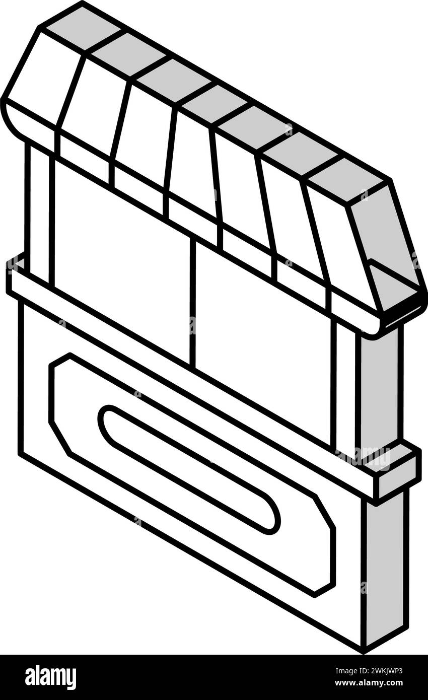 stall store isometric icon vector illustration Stock Vector Image & Art ...