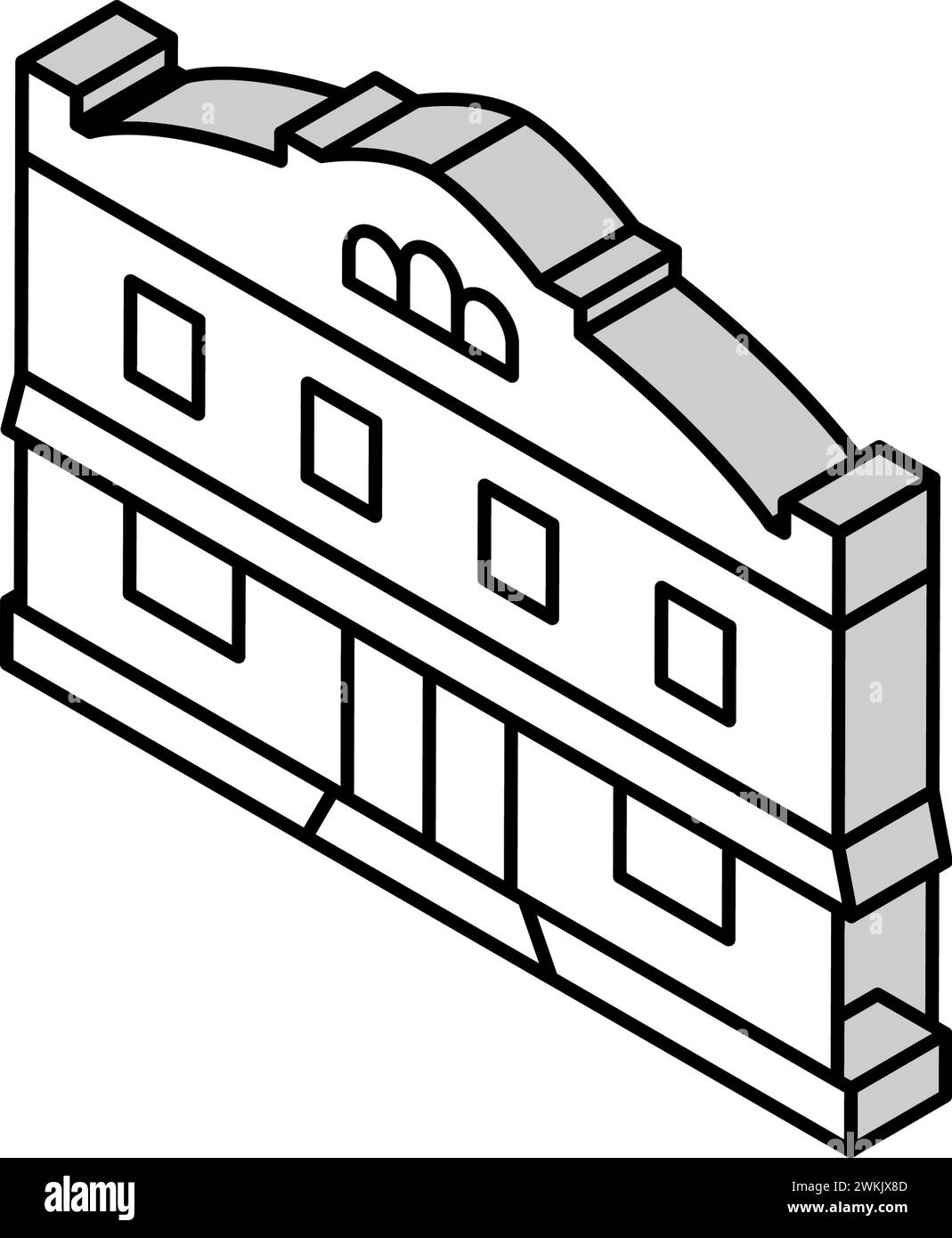 trading post store isometric icon vector illustration Stock Vector ...