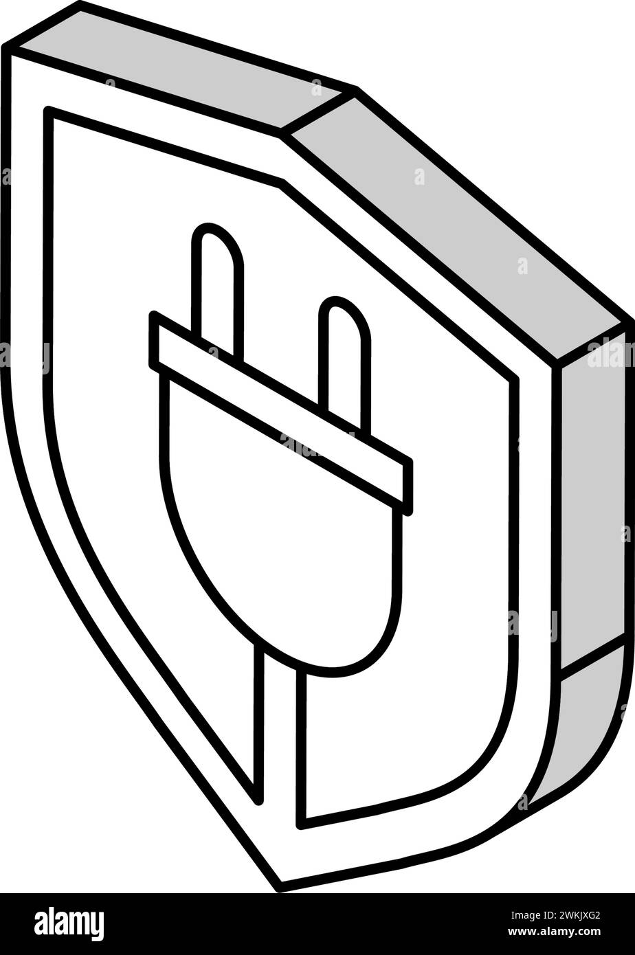 safety electricity isometric icon vector illustration Stock Vector ...