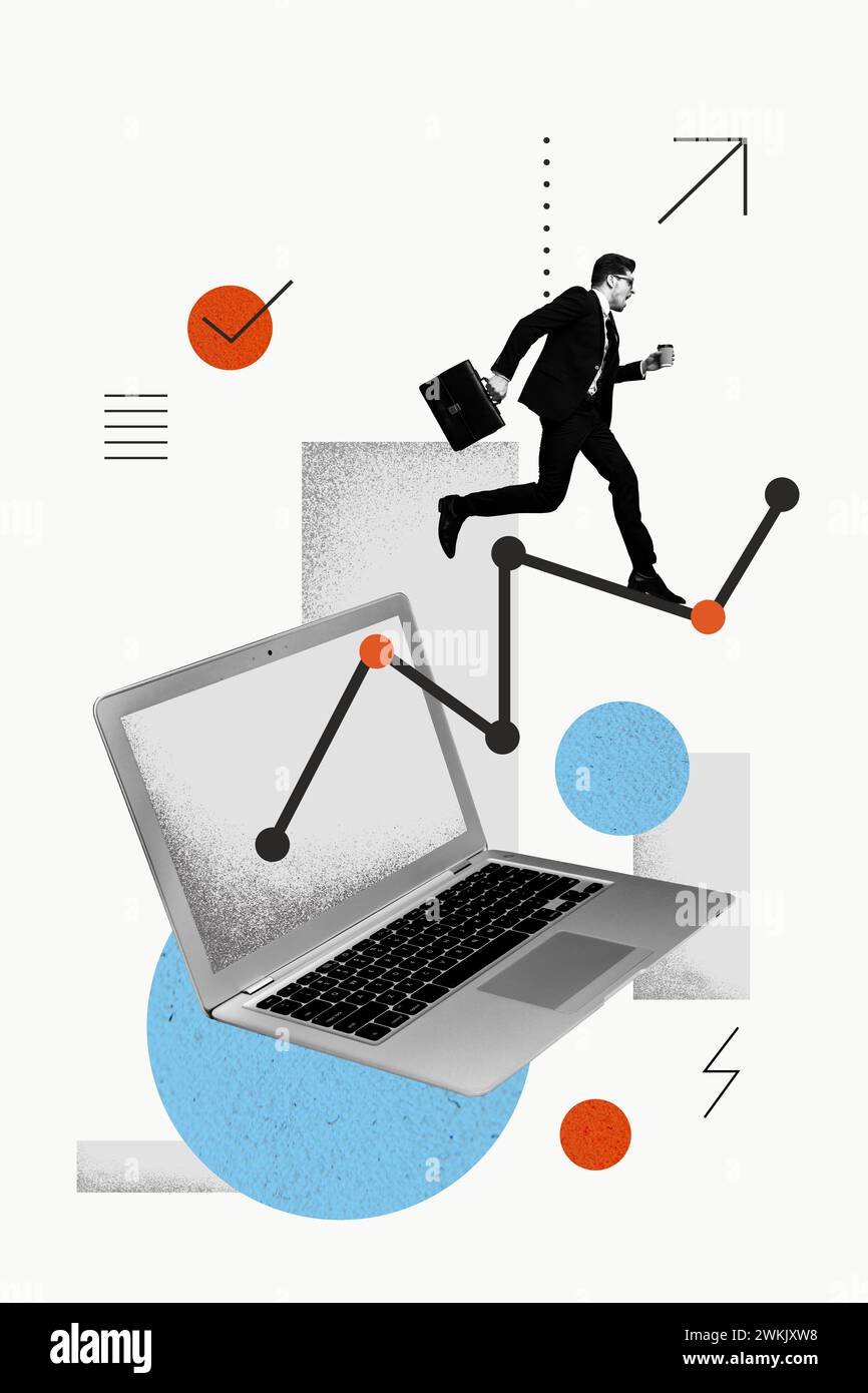 Contemporary art collage financial Cut Out Stock Images & Pictures - Alamy