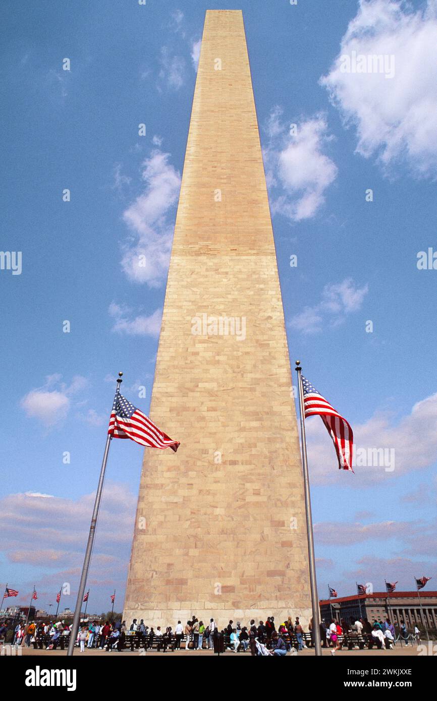 Washington Monument Circle of Flags Washington DC National Mall ...