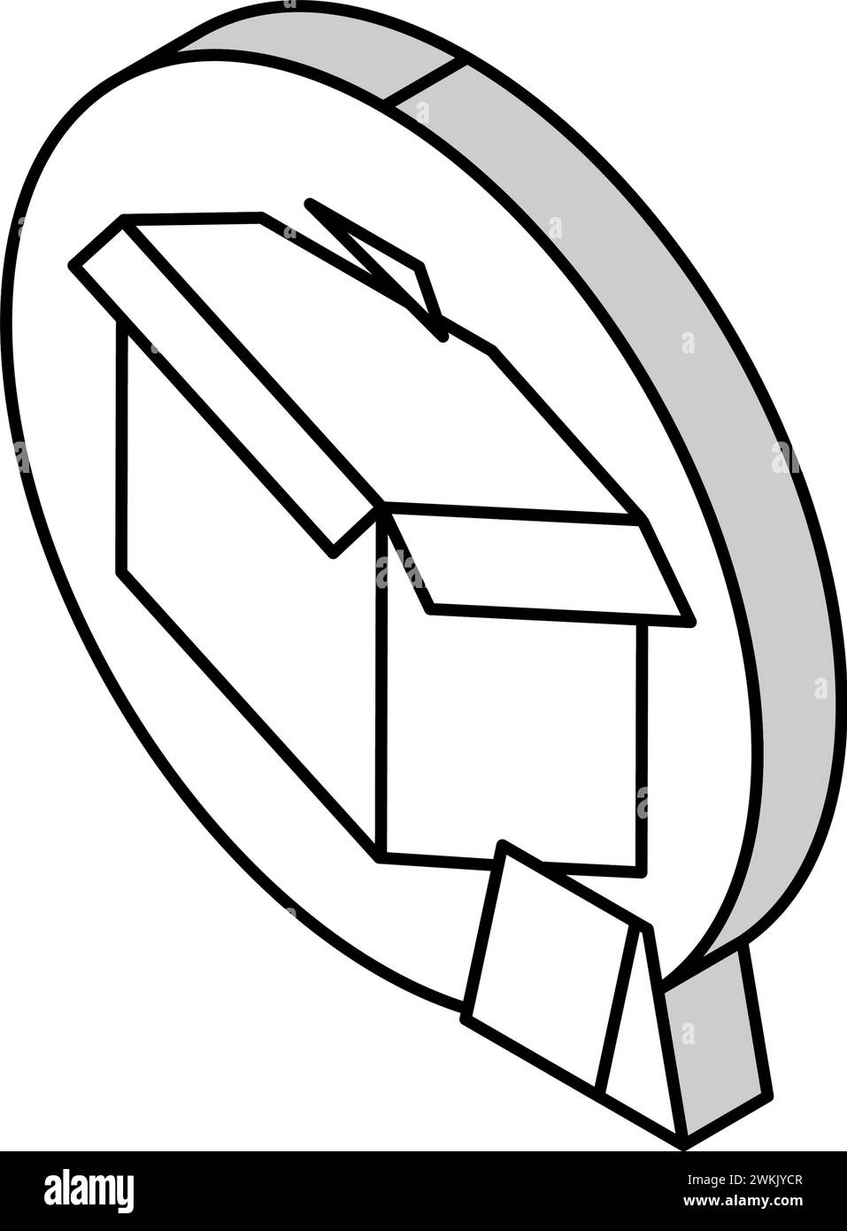 demonstrative evidence crime isometric icon vector illustration Stock ...