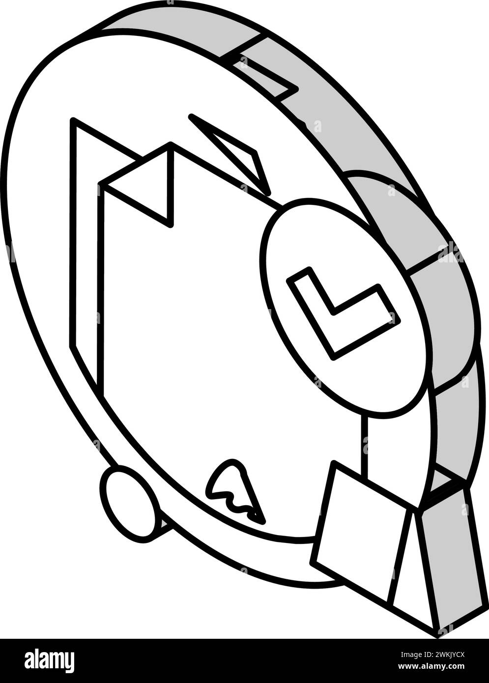 corroborating evidence crime isometric icon vector illustration Stock ...