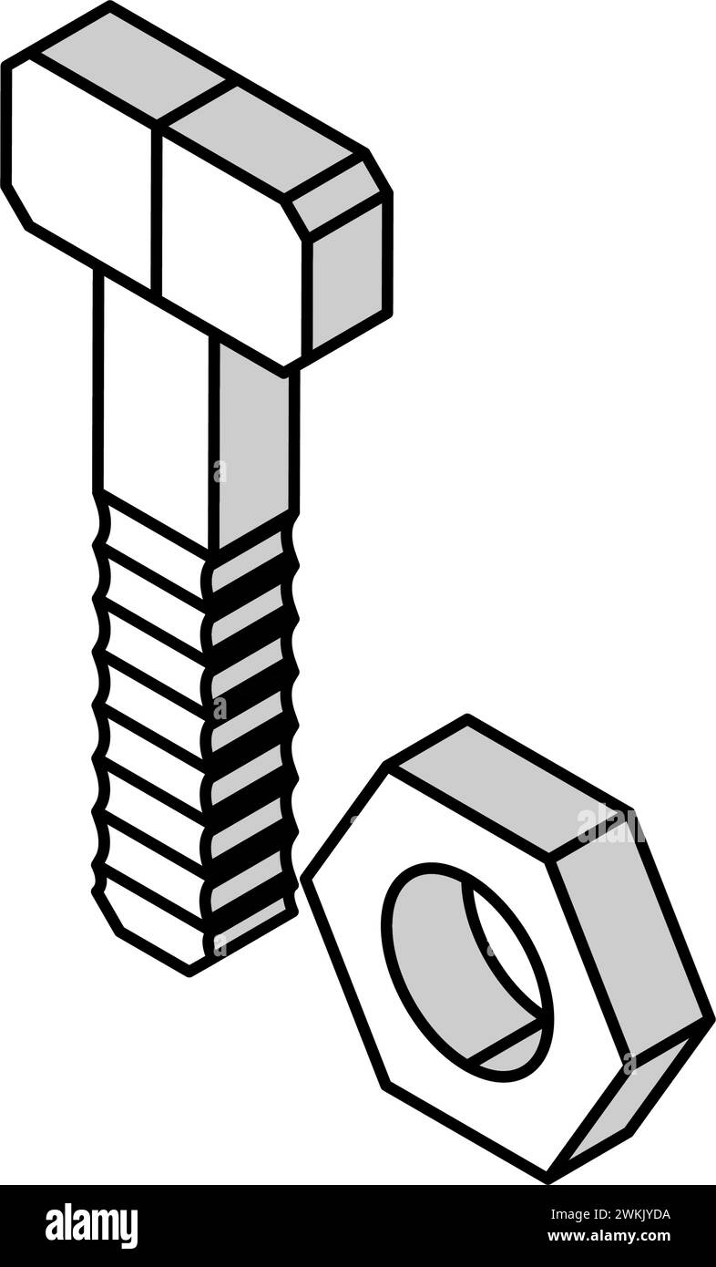 Engine bolt nut Black and White Stock Photos & Images - Alamy