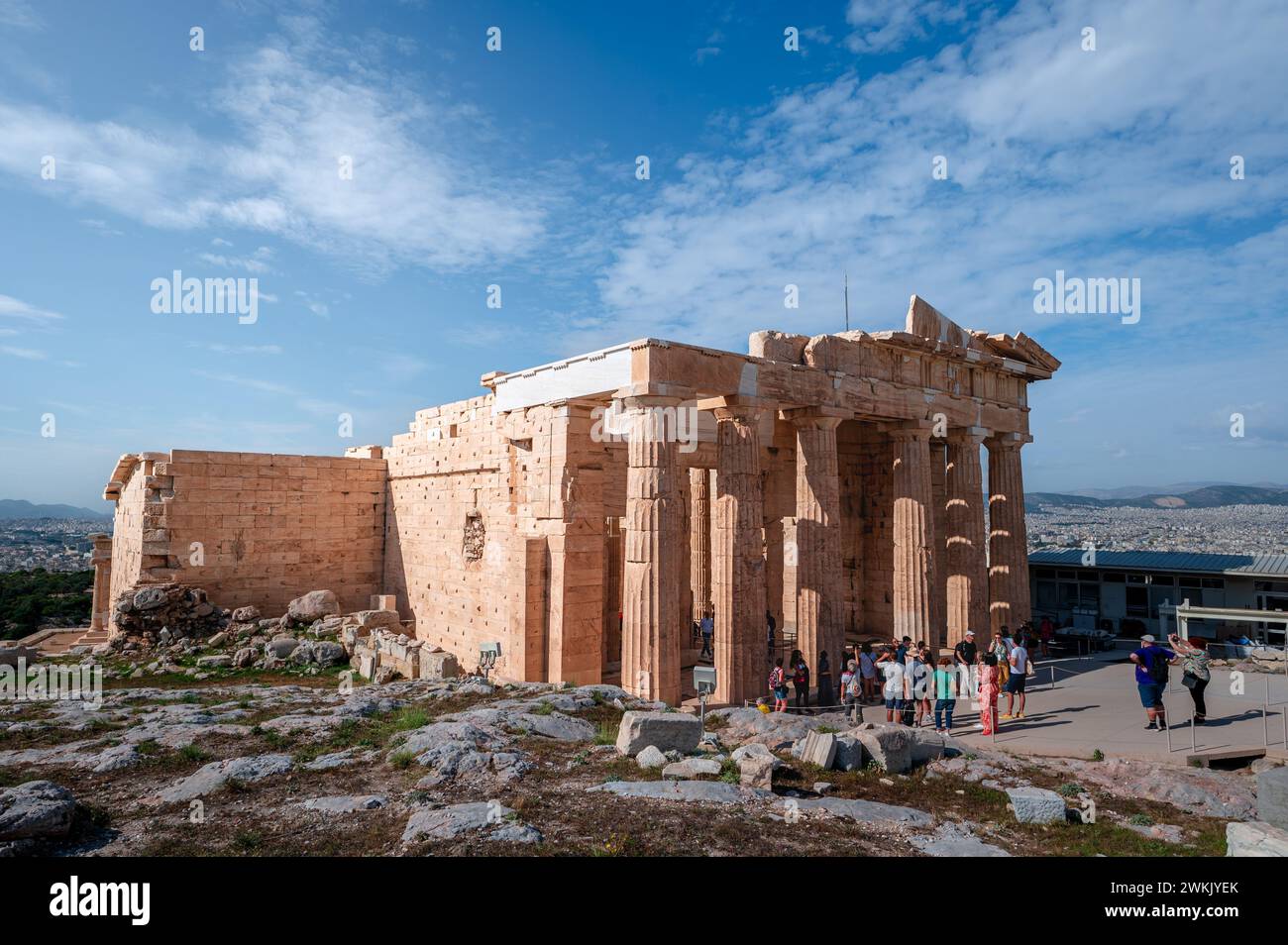Gathering of Urban Explorers Outside Majestic Architecture Stock Photo ...