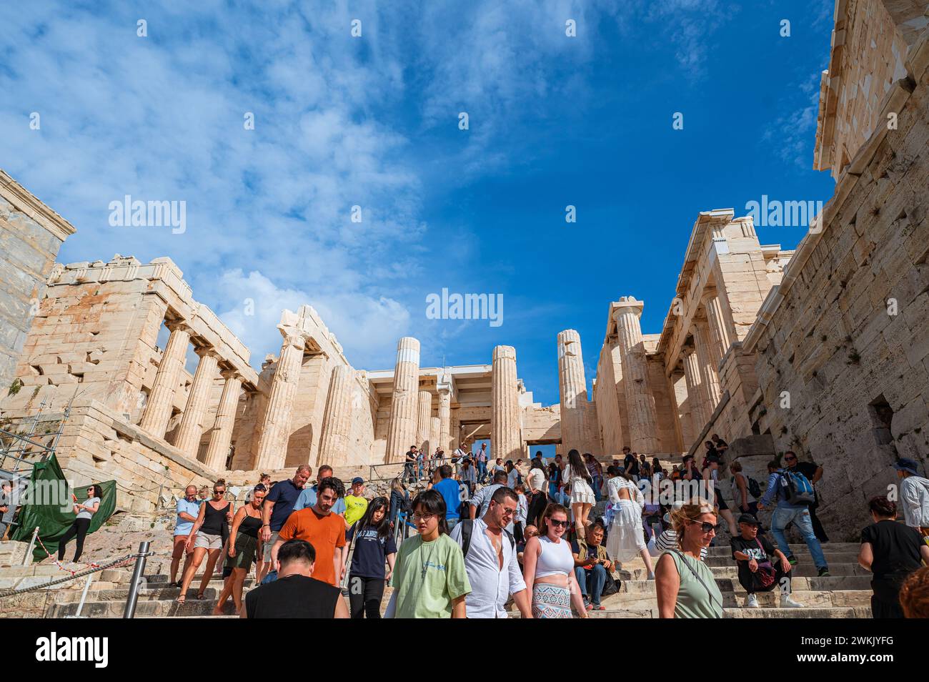 Gathering of Urban Explorers Outside Majestic Architecture Stock Photo ...