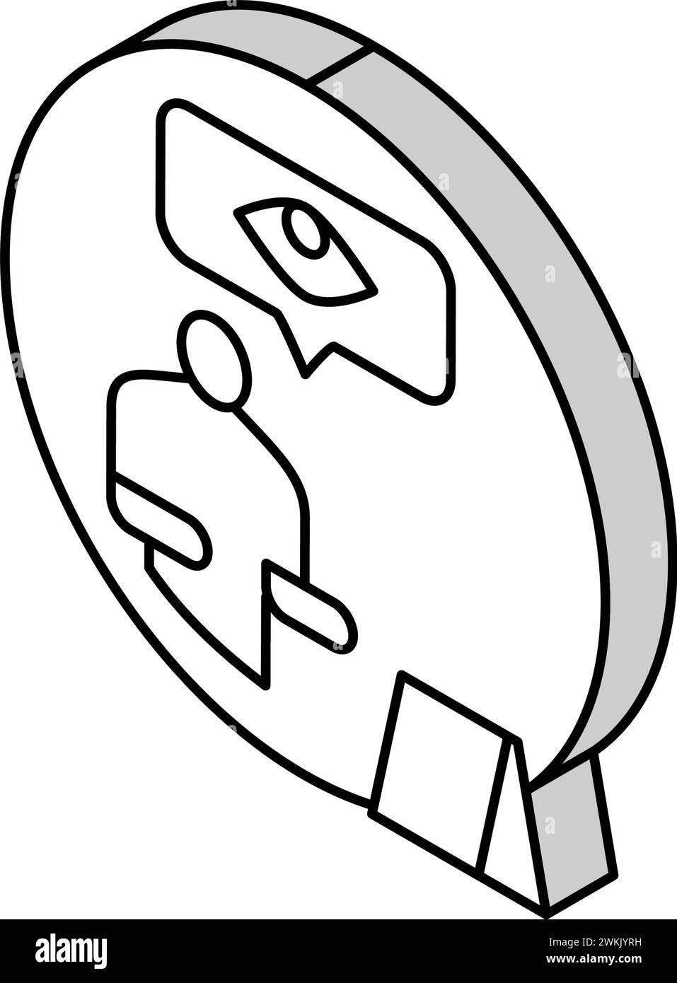 direct evidence crime isometric icon vector illustration Stock Vector ...