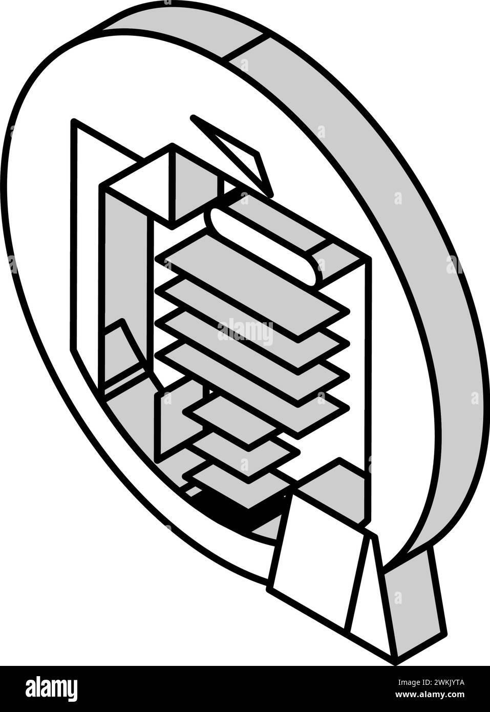 documentary evidence crime isometric icon vector illustration Stock ...