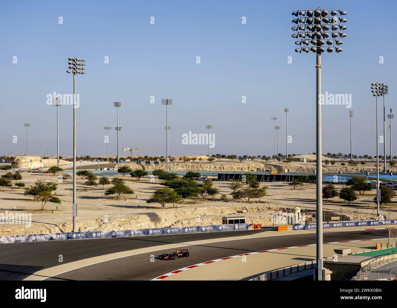 BAHRAIN - Max Verstappen (Red Bull Racing) in action during the second ...