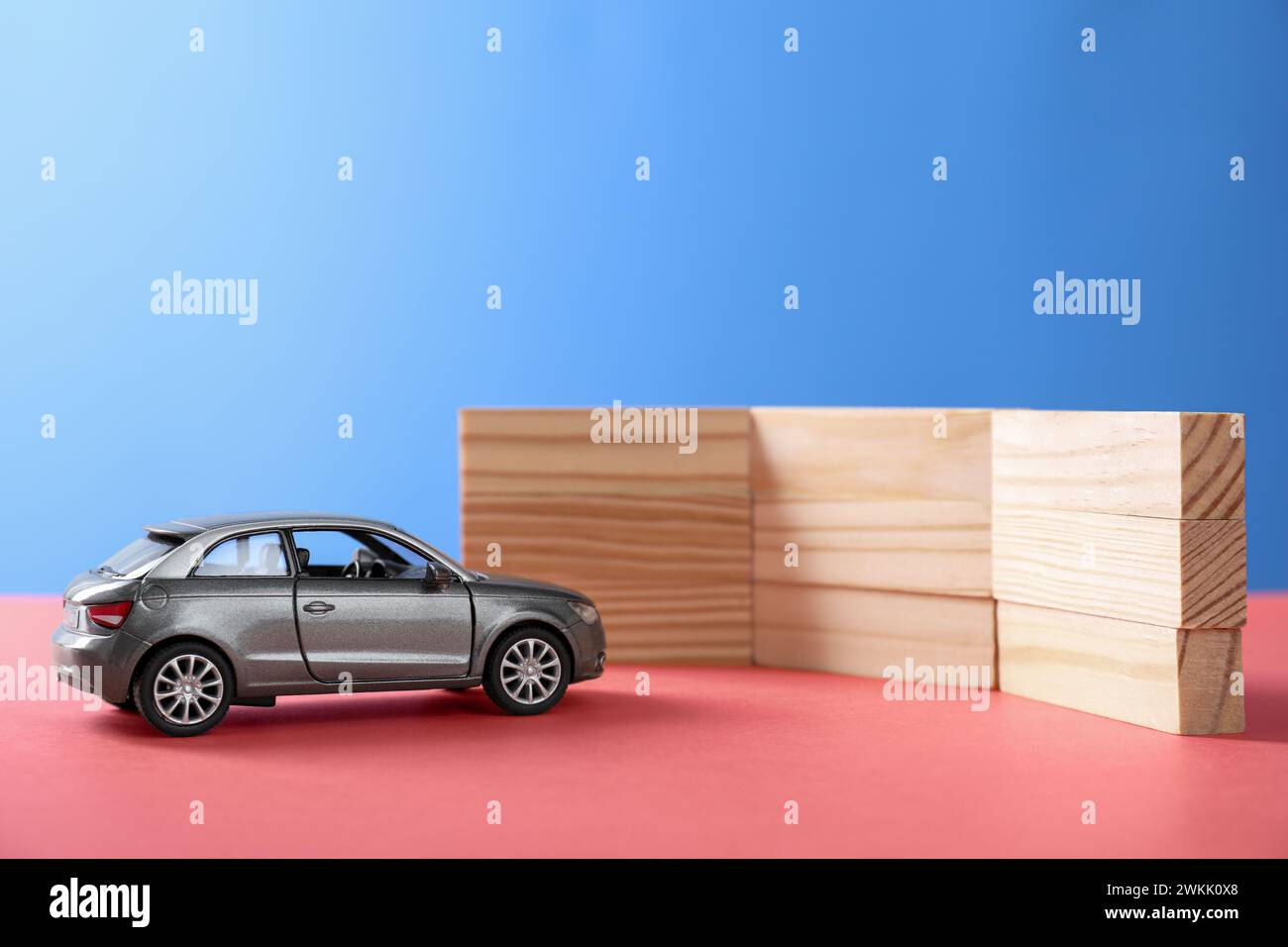 Car blocks way hi-res stock photography and images - Alamy