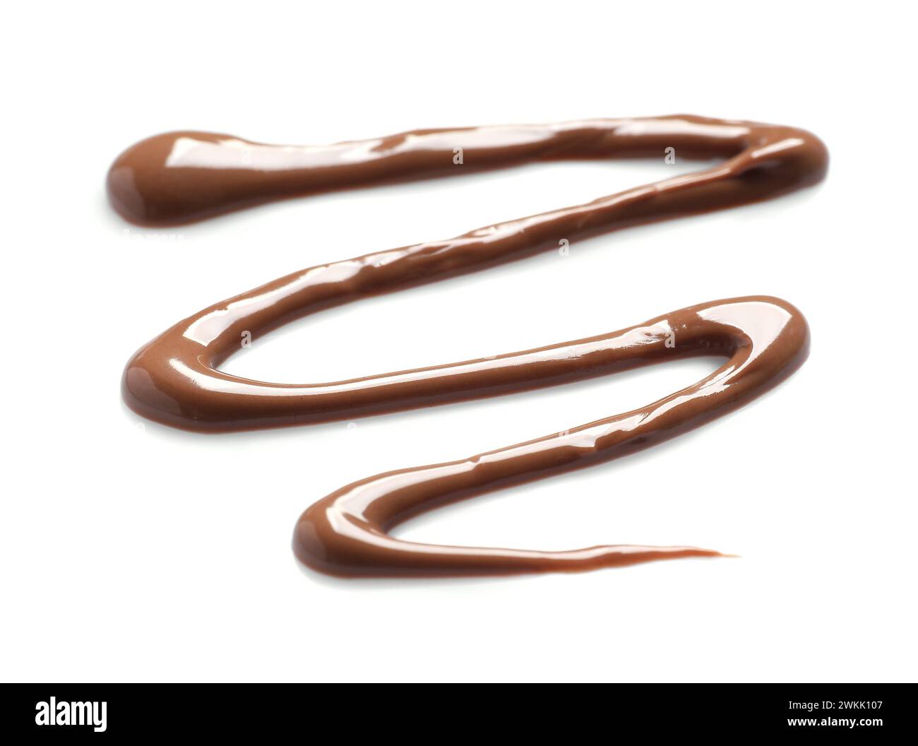 Smear of tasty milk chocolate paste isolated on white Stock Photo - Alamy