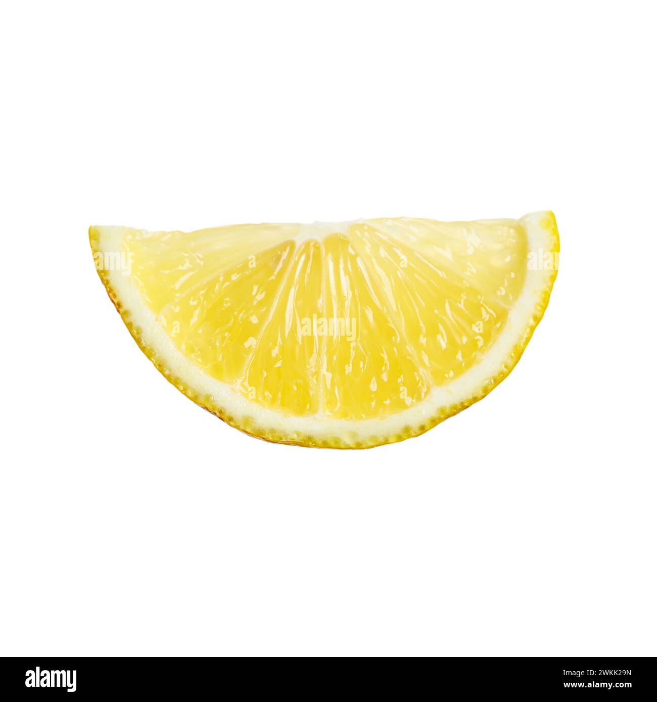 Fresh lemon wedge on Cut Out Stock Images & Pictures - Alamy