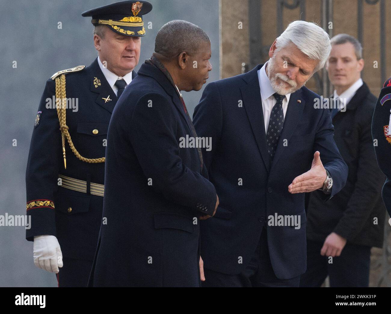 Prague, Czech Republic. 21st Feb, 2024. Czech President Petr Pavel ...