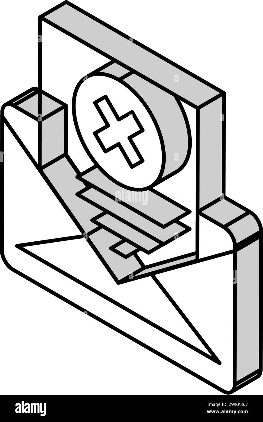 rejection letter isometric icon vector illustration Stock Vector Image ...