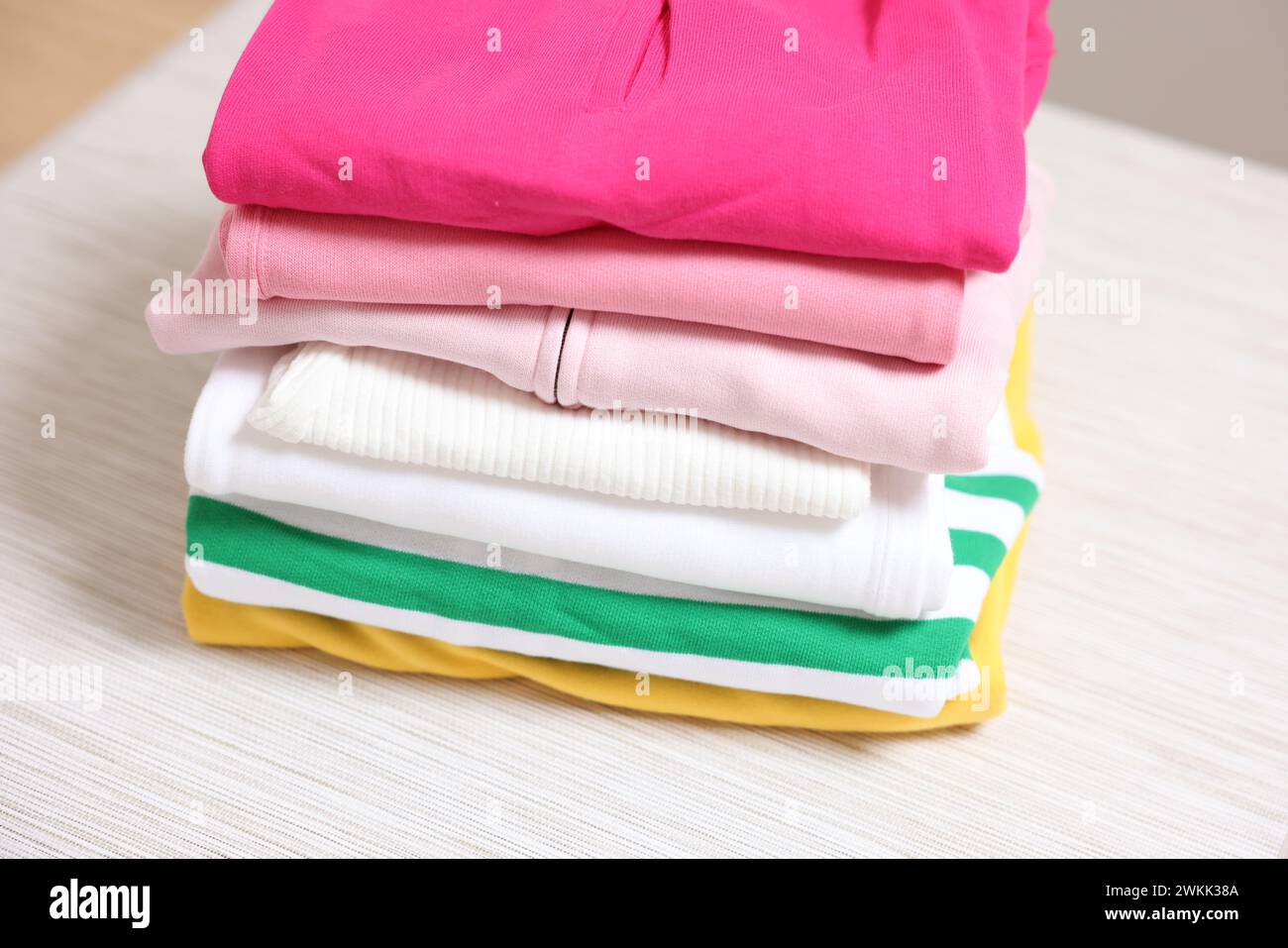 Folded clothes hi-res stock photography and images - Alamy