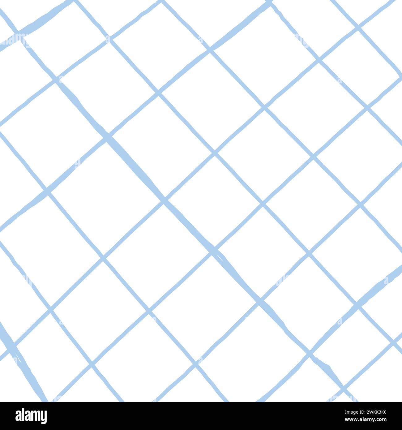 Vector hand drawn cute checkered pattern. Plaid geometrical simple ...