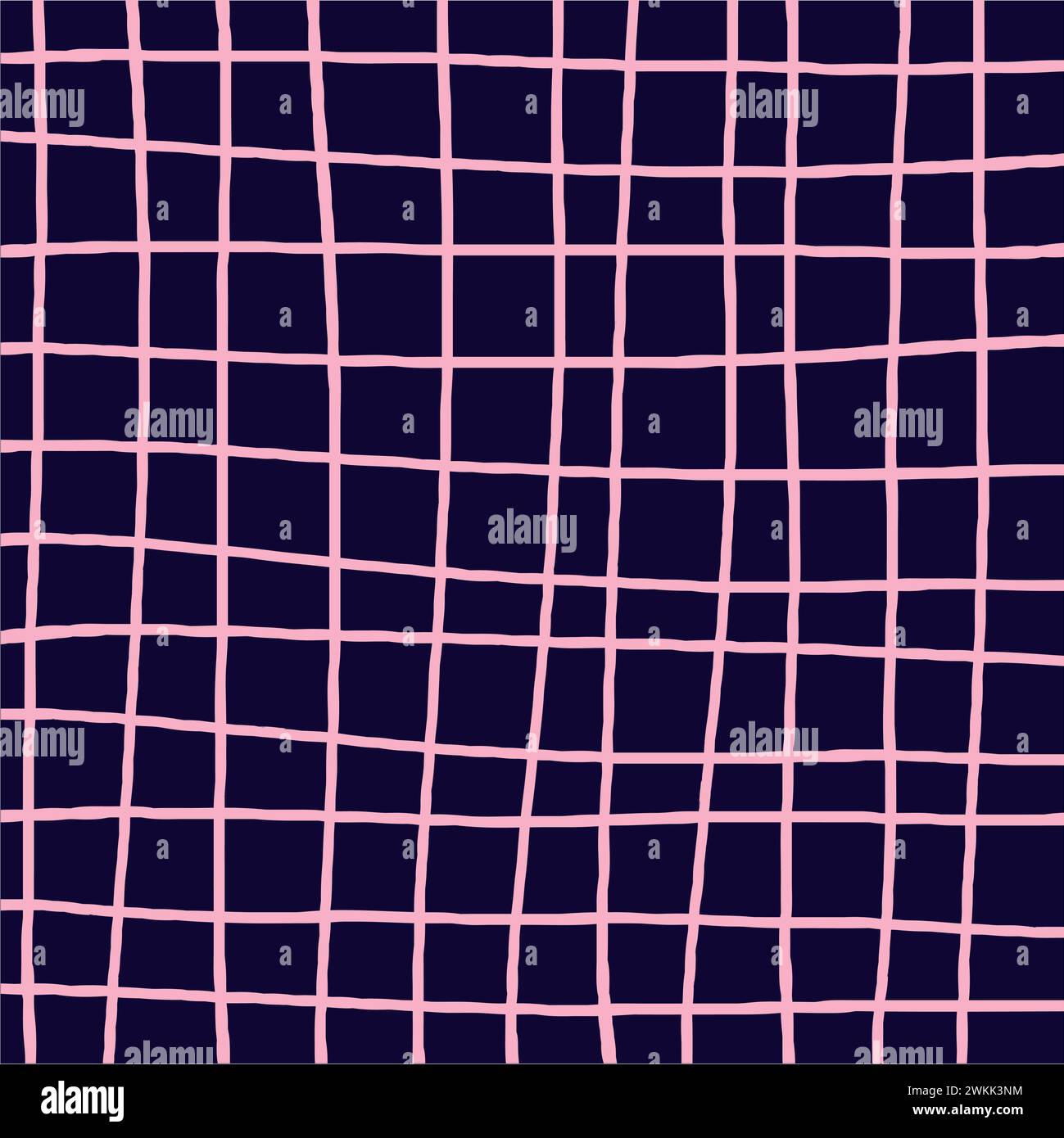 Vector hand drawn cute checkered pattern. Plaid geometrical simple ...