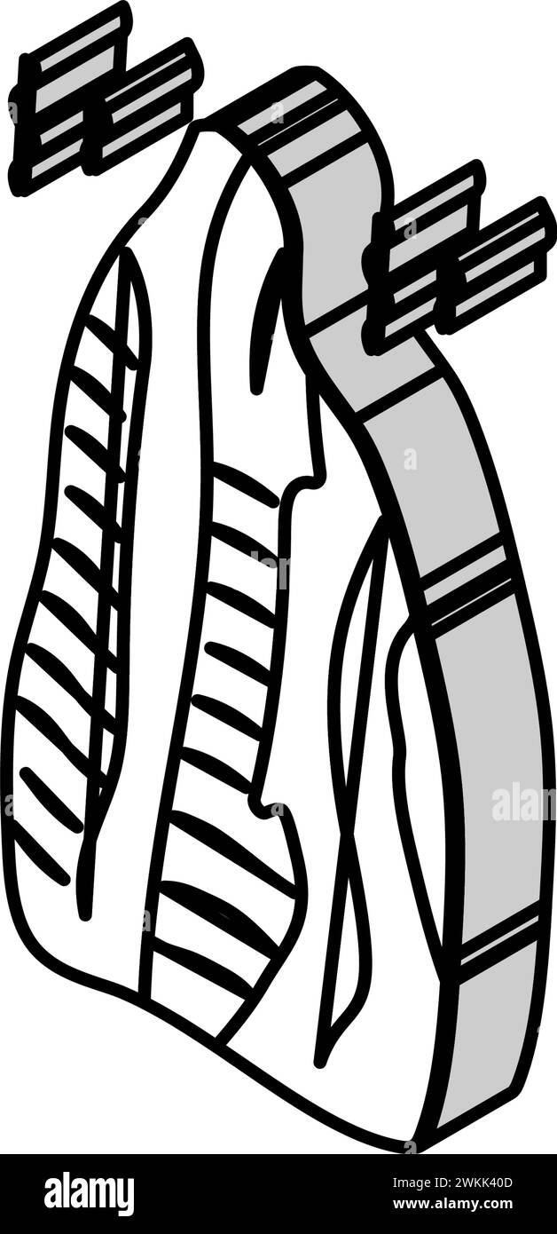 salmon smoked isometric icon vector illustration Stock Vector Image ...