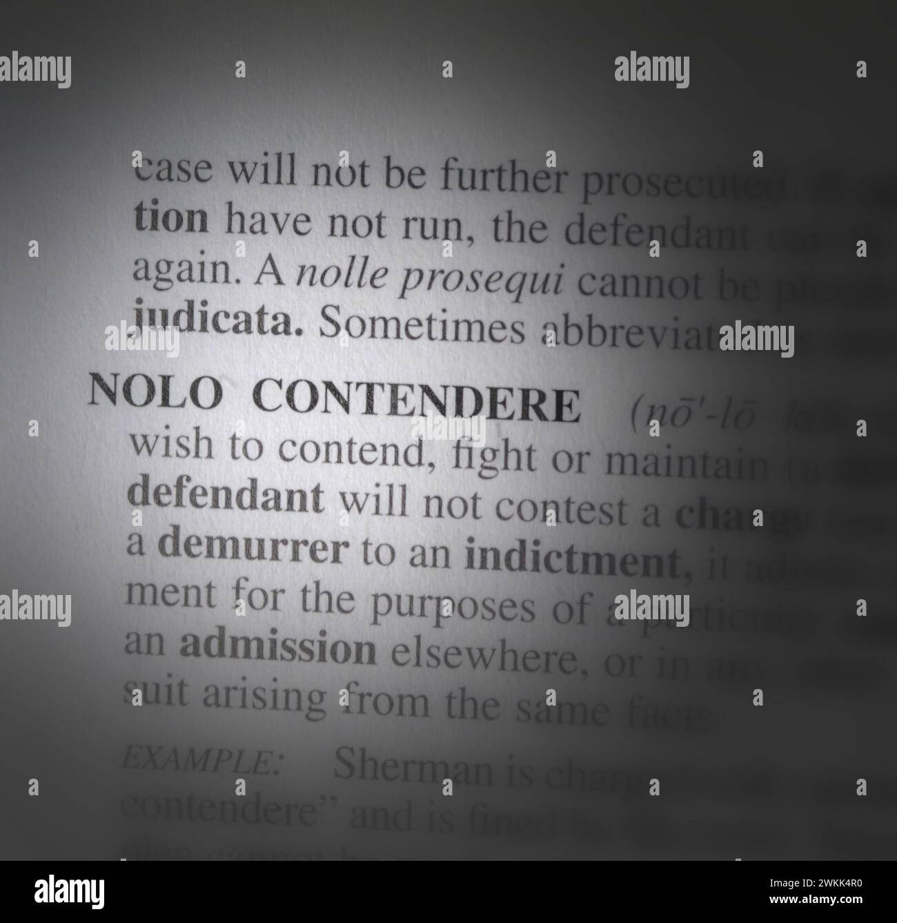 Nolo contendere hi-res stock photography and images - Alamy