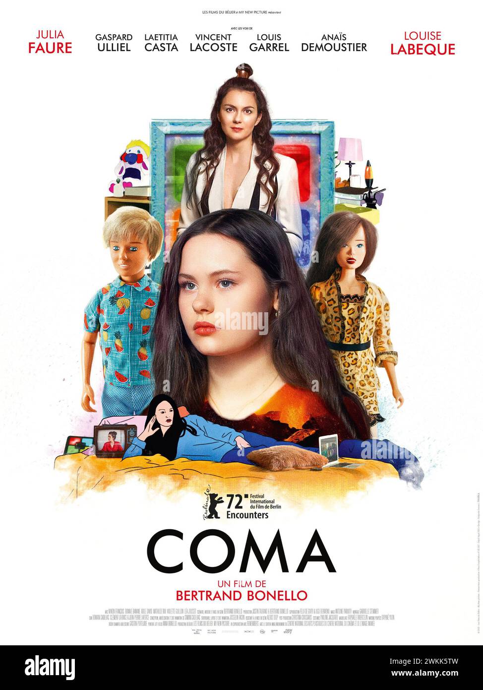 COMA, French poster, from top: Julia Faure, Louise Labeque, 2022 ...