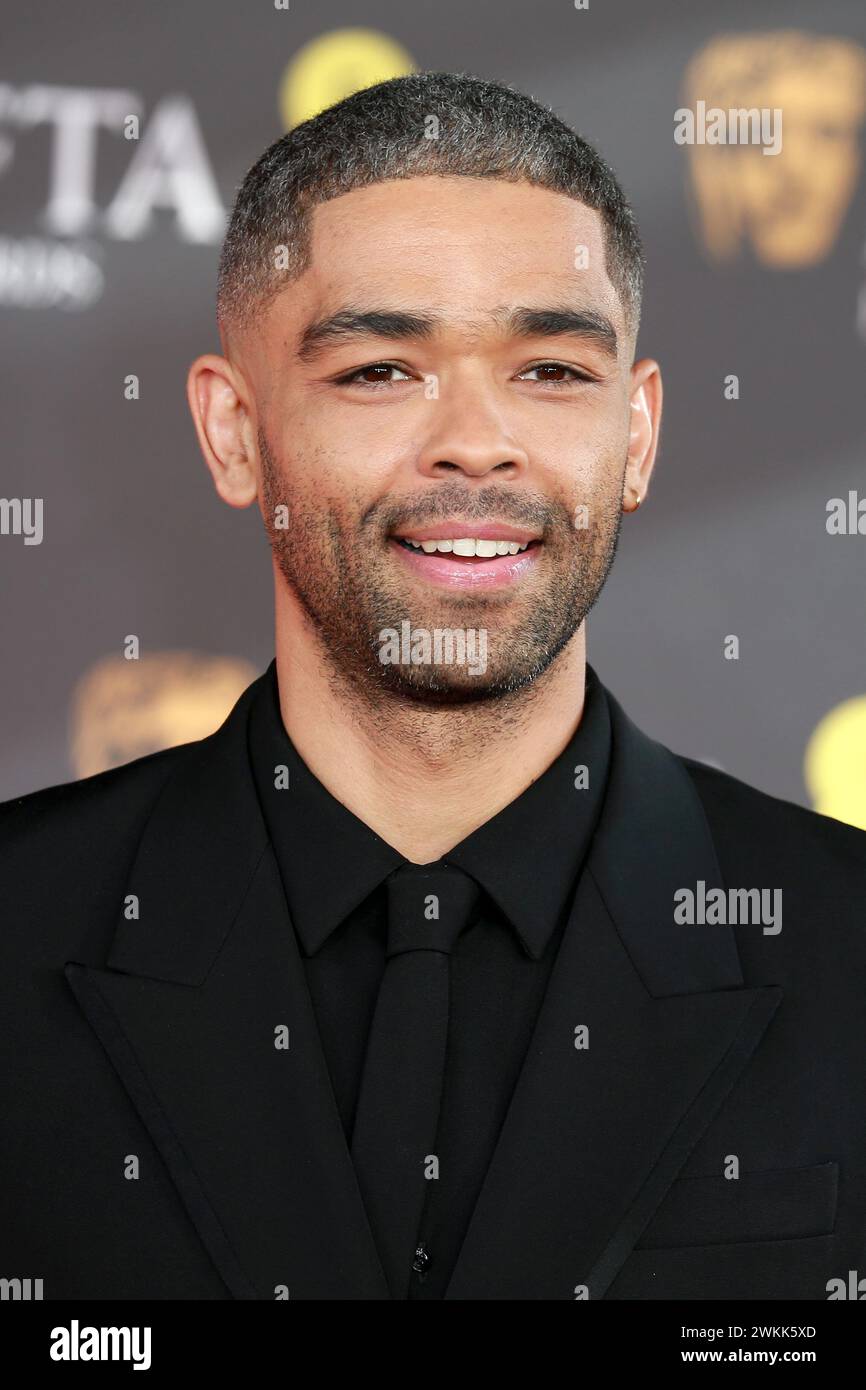 Kingsley Ben-Adir attends the 2024 EE BAFTA Film Awards at The Royal ...