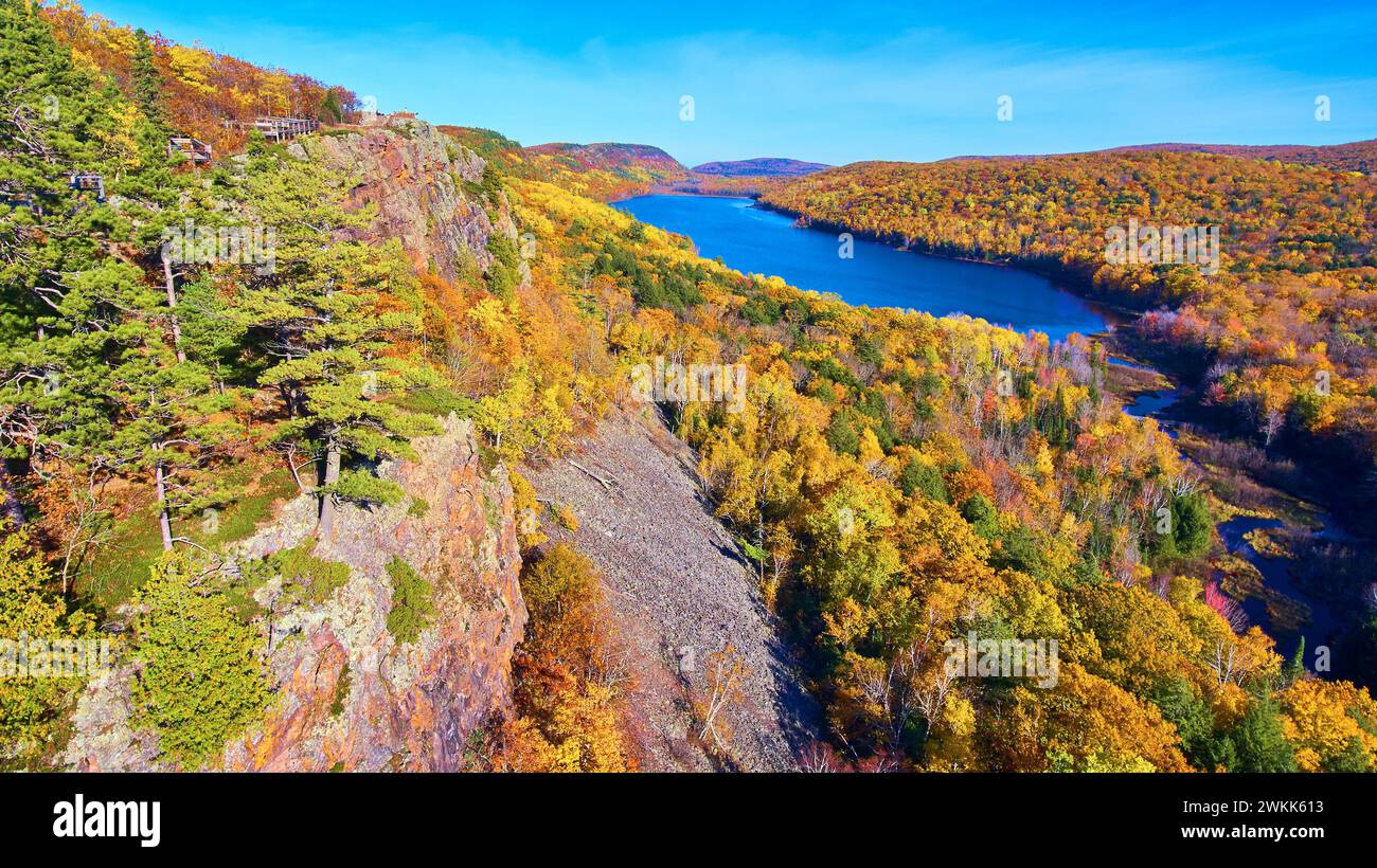 Aerial of river in michigan hi-res stock photography and images - Alamy