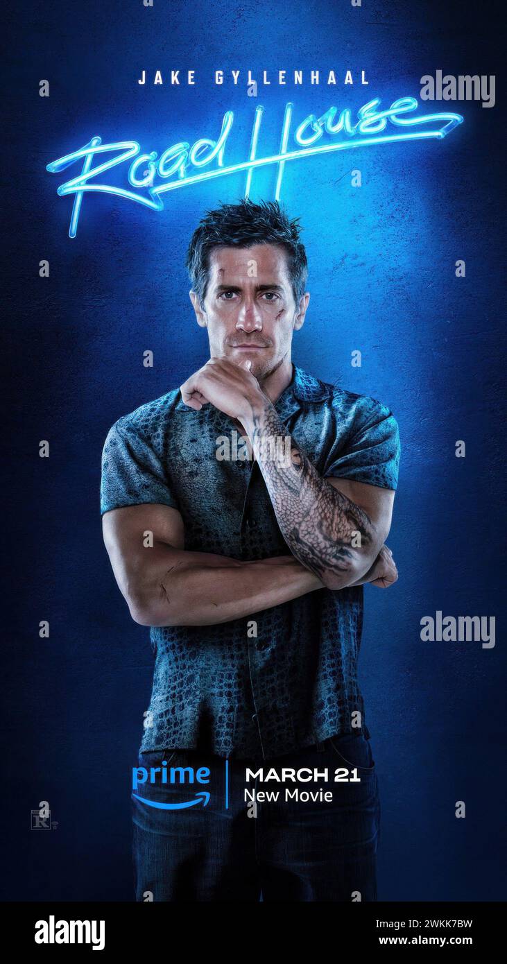 ROAD HOUSE, US poster, Jake Gyllenhaal, 2024. © Amazon Prime Video ...