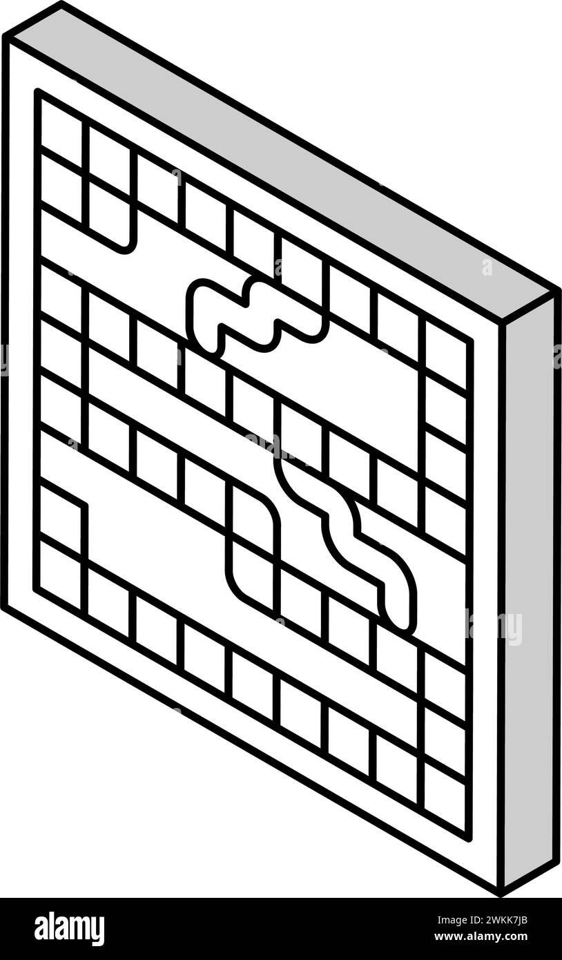snakes and ladders game board table isometric icon vector illustration ...