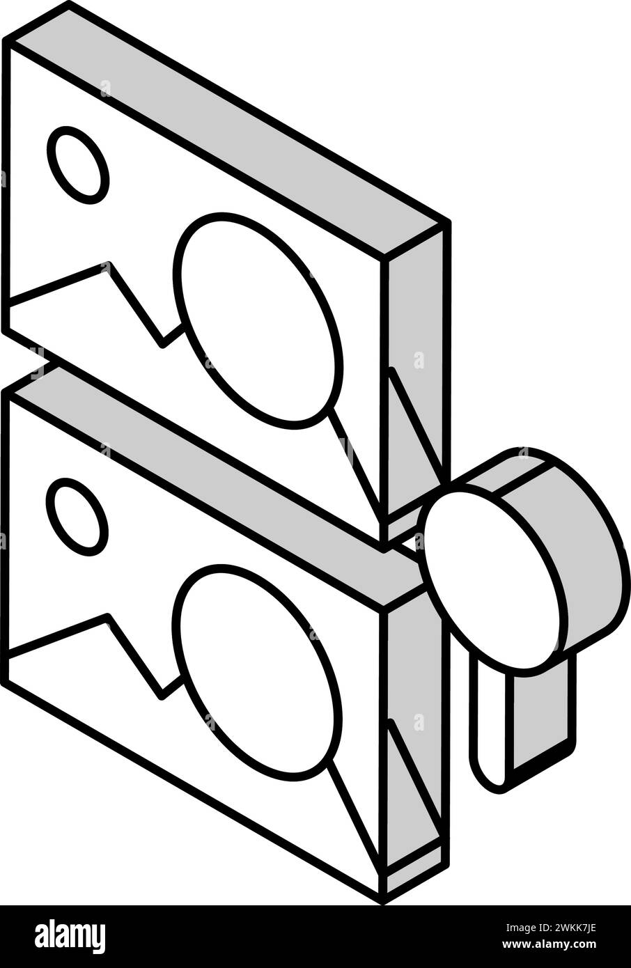 find the difference isometric icon vector illustration Stock Vector ...